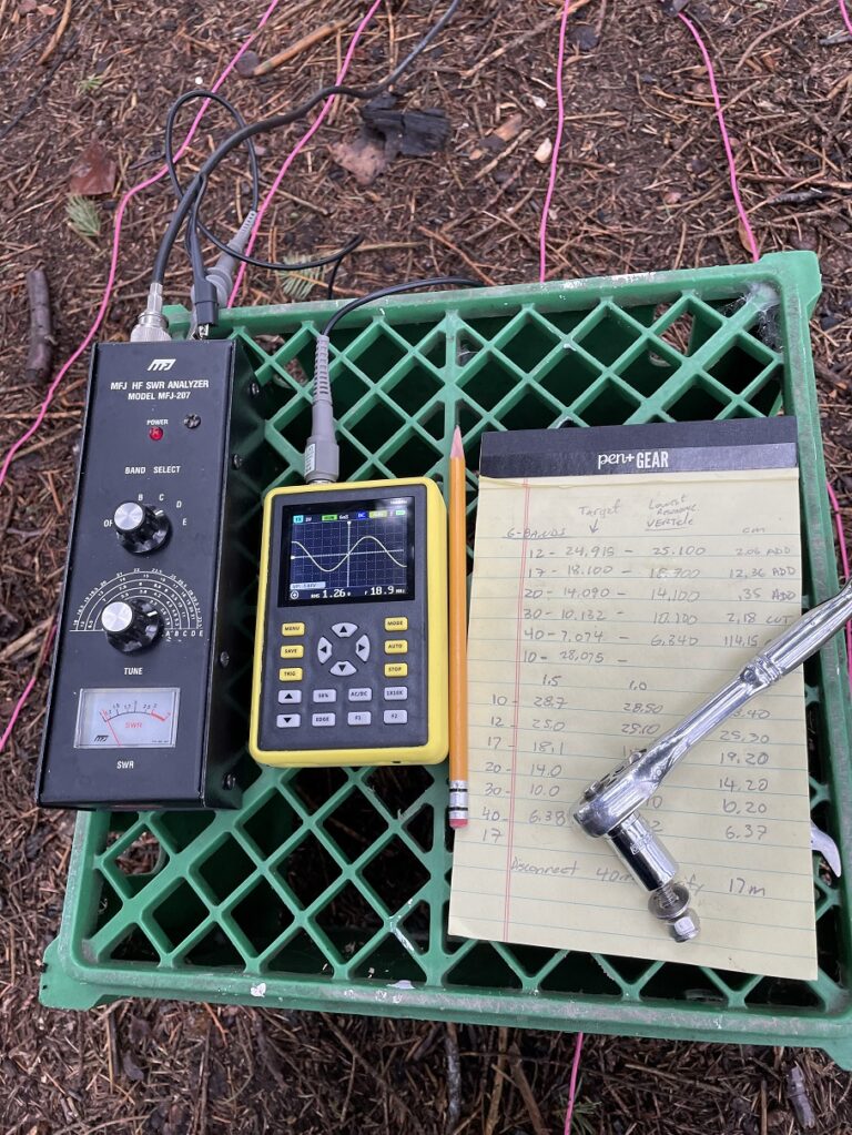 DIY Ground Mount HF Multi Band Vertical Antenna